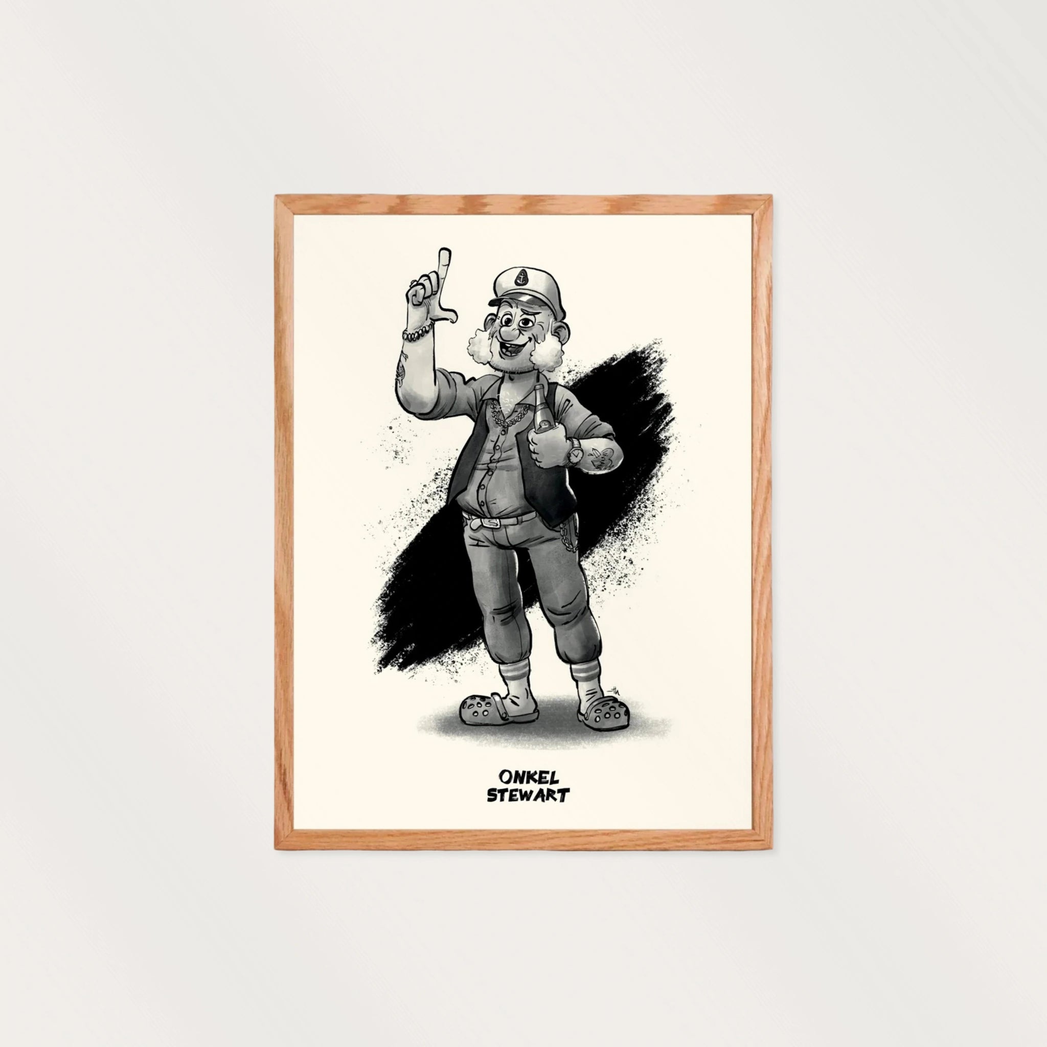 Onkel Stewart Lydramme – Hvidt Design | UNMUTE FRAMES