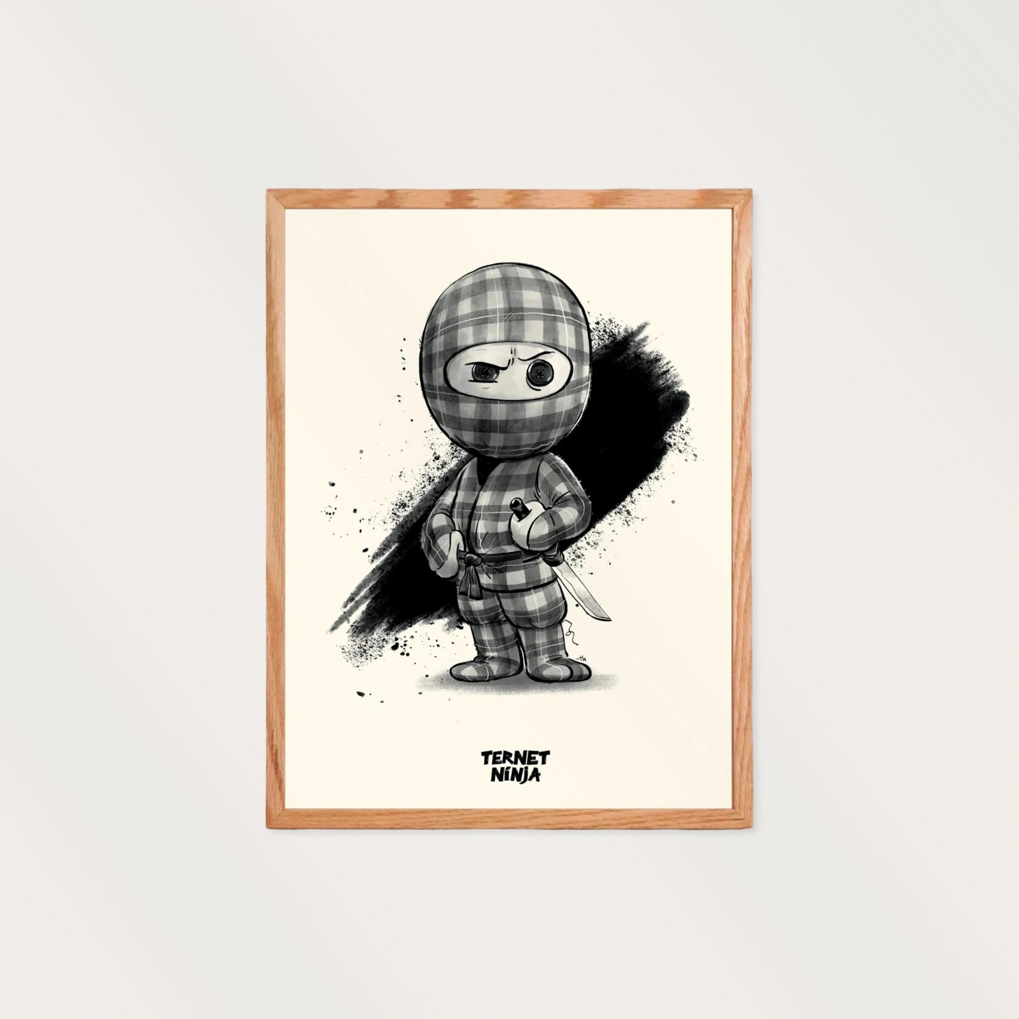 Ternet Ninja Lydramme – Hvidt Design | UNMUTE FRAMES